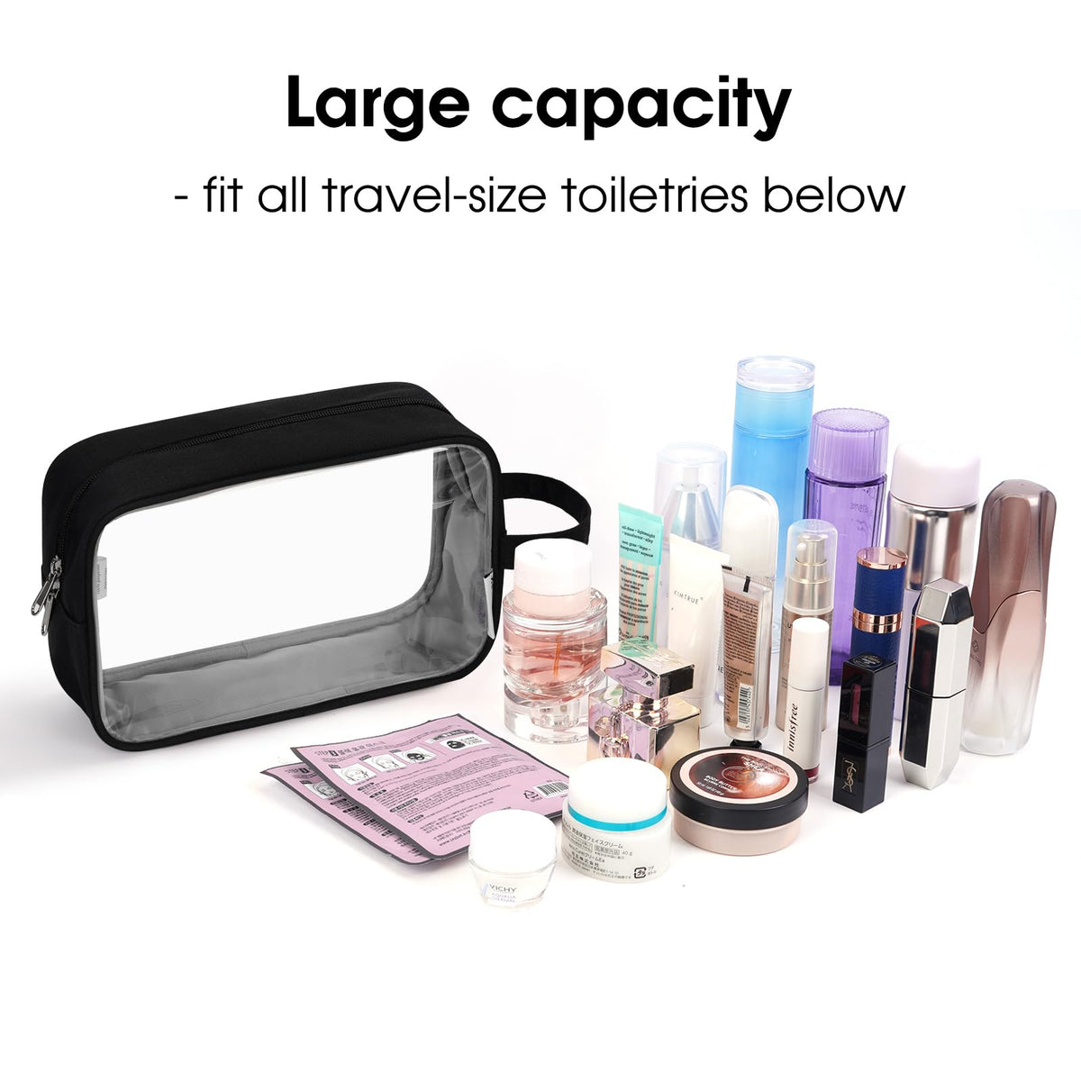 Clear Toiletry Bag Traveling Dopp Kit Makeup Bag Organizer – narwey